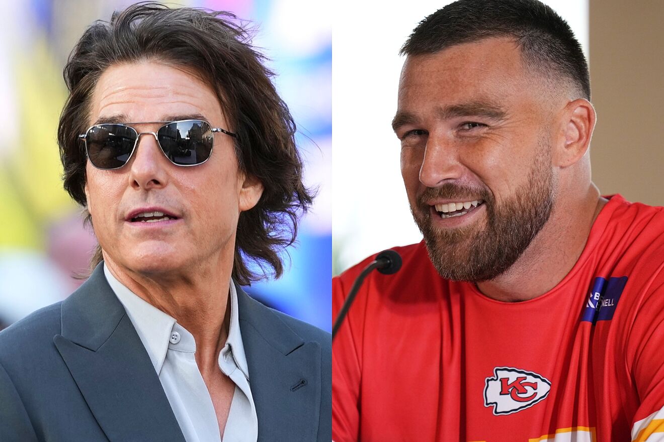 Travis Kelce compares Tom Cruise to Adam Sandler after meeting him at ...