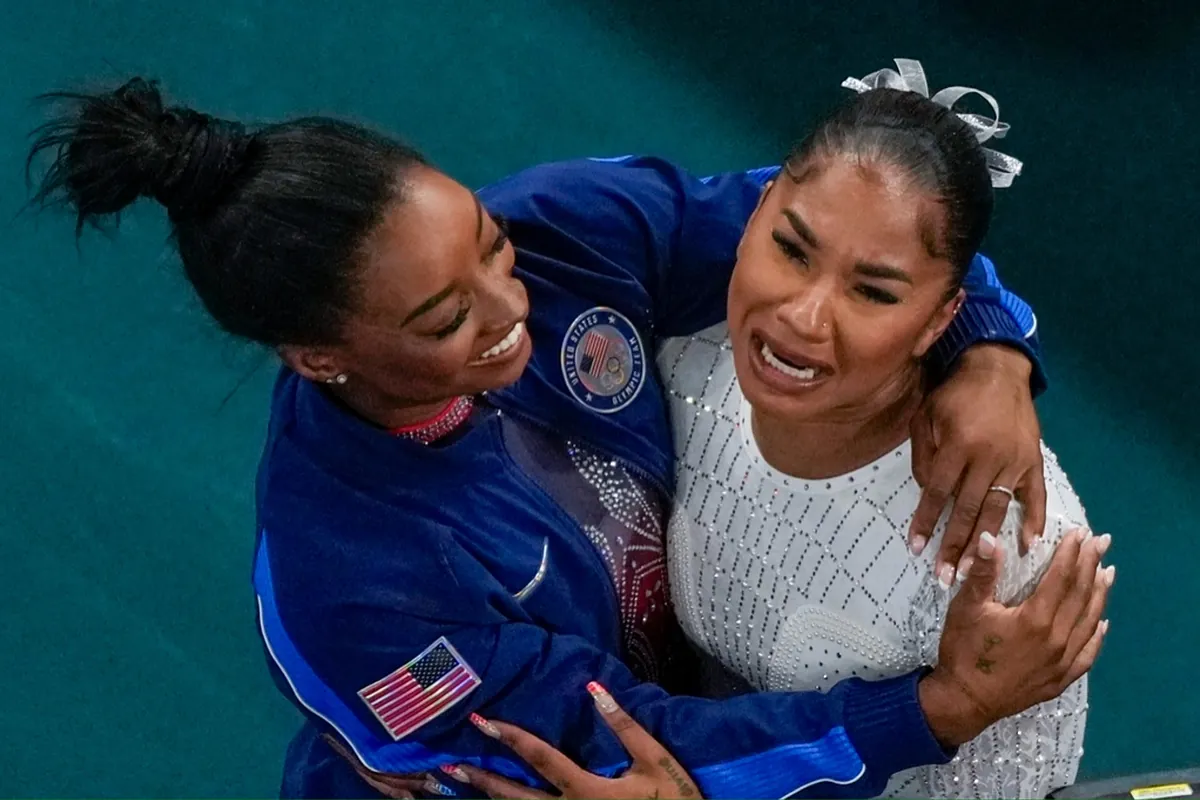 Simone Biles' heartwarming message to Jordan Chiles after Olympic medal ...