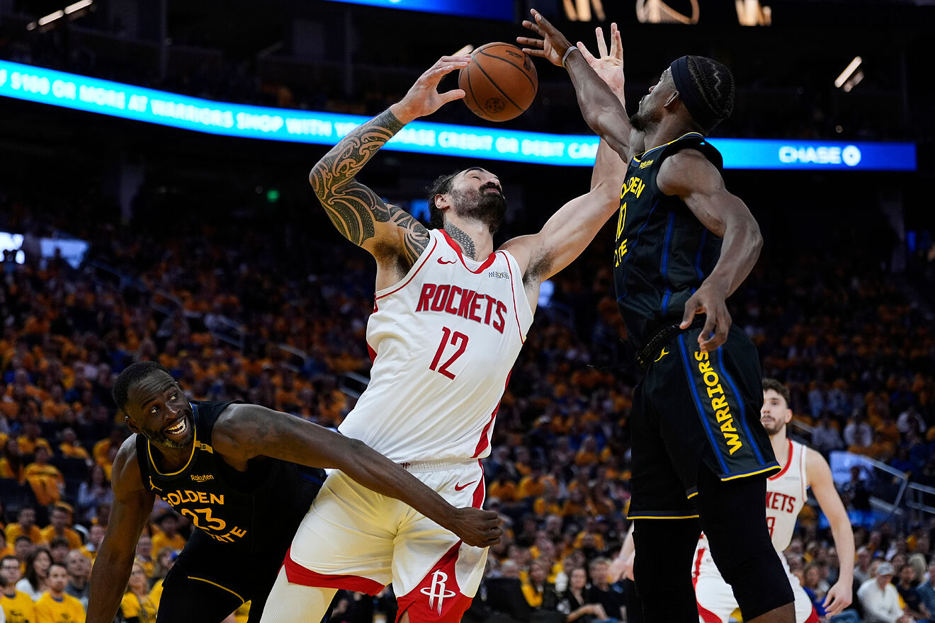 Jimmy Butler gets an unexpected cuddle from Steven Adams during heated ...