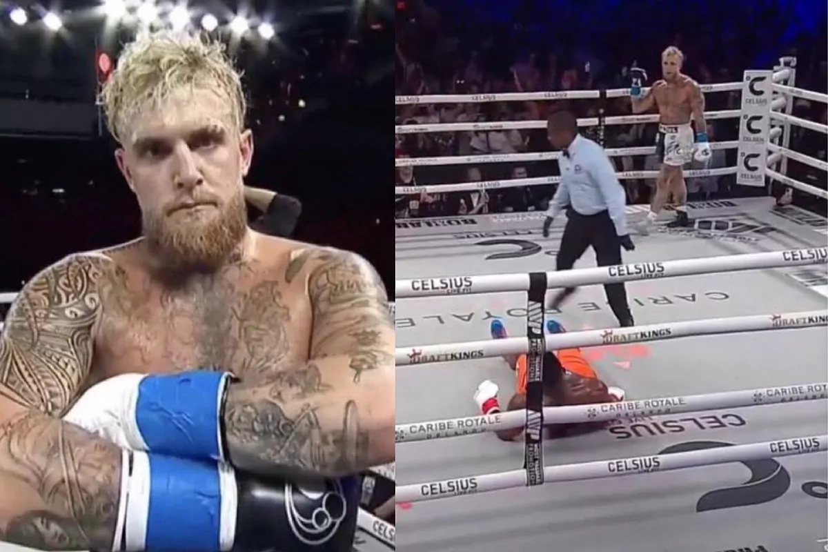 Jake Paul needs just one round to knock out 'real boxer' Andre August ...