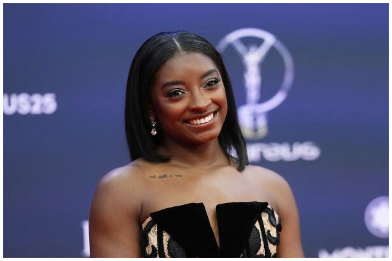 Simone Biles cannot smile completely yet as Jonathan Owens could still ...