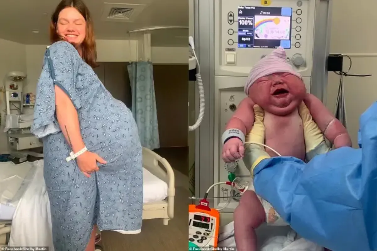 The baby who was born breaking records: he weighed almost 6 kilos and ...