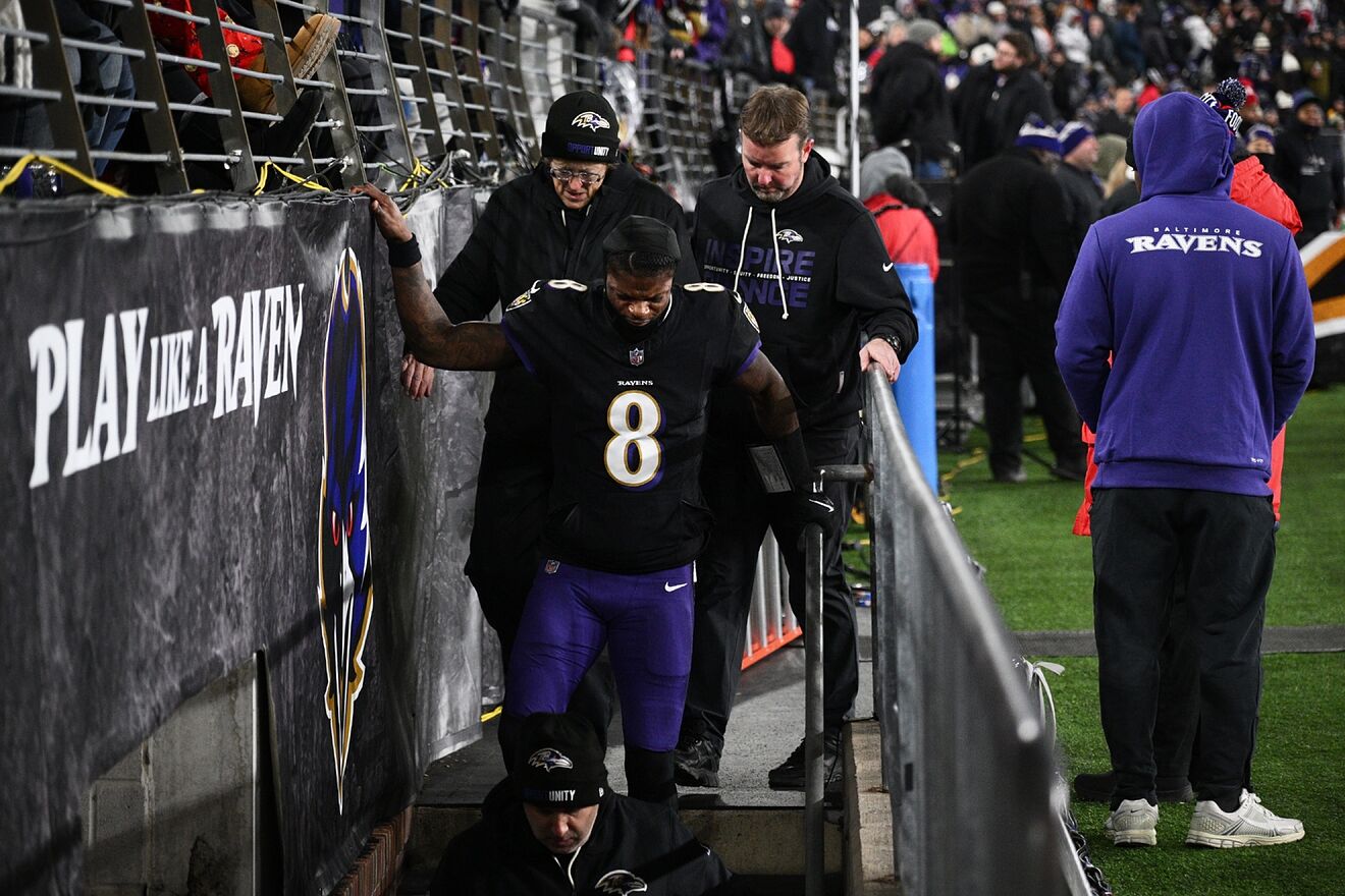 Lamar Jackson back injury raises major concerns for Ravens | Marca