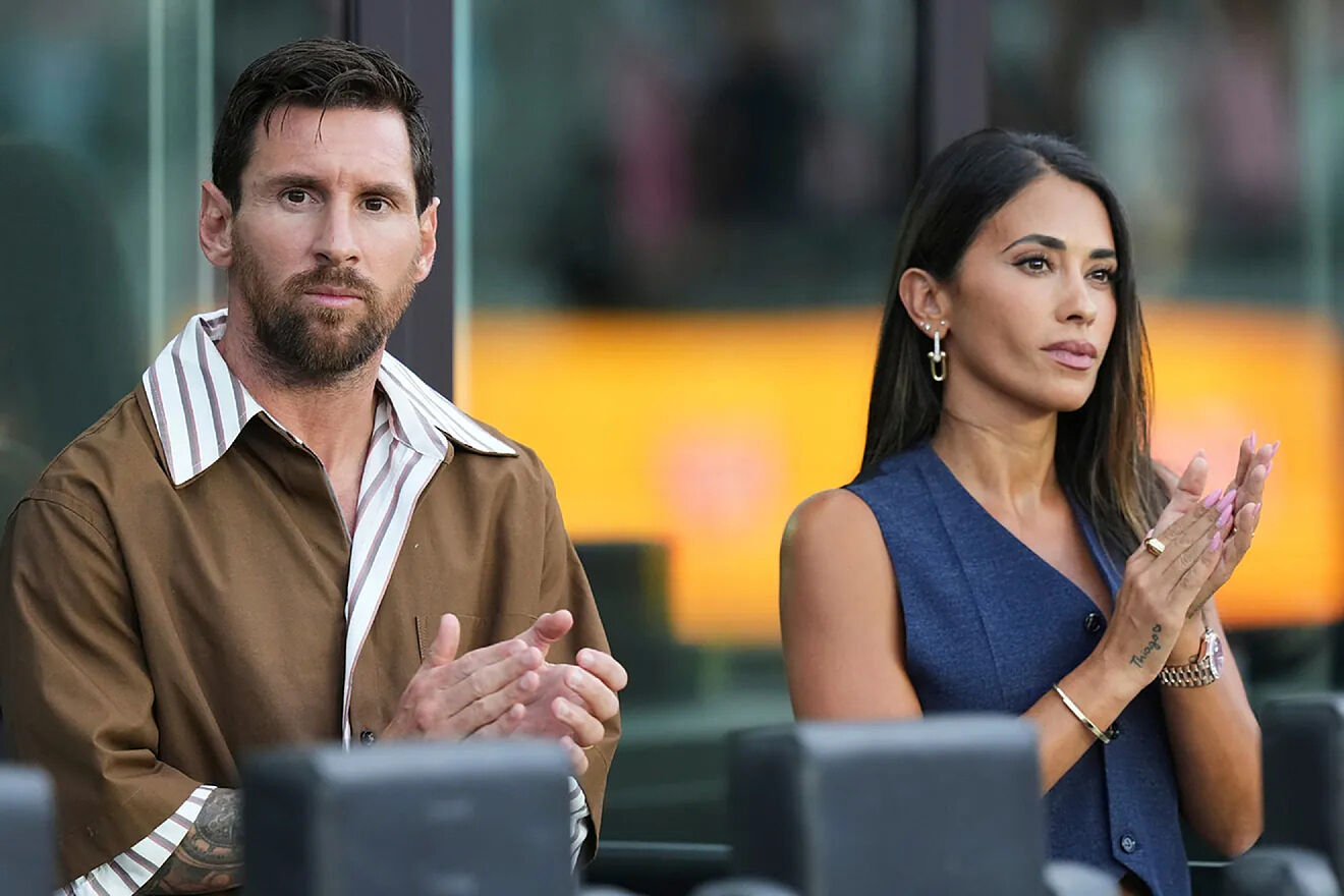 Lionel Messi melts over wife Antonela's stunning hot-pink bikini post ...