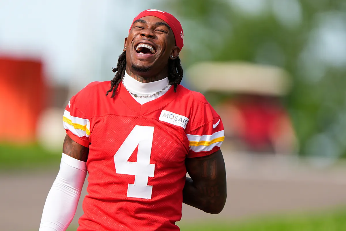 Rashee Rice paid tribute to the Chiefs' wide receivers with a grand ...