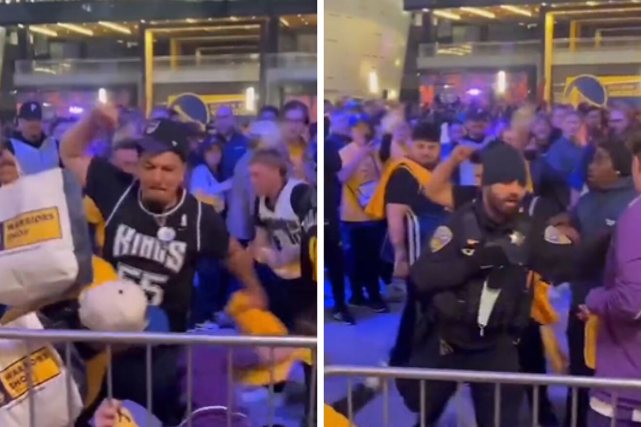 Brawl erupts outside Chase Center between Warriors and Kings fans | Marca