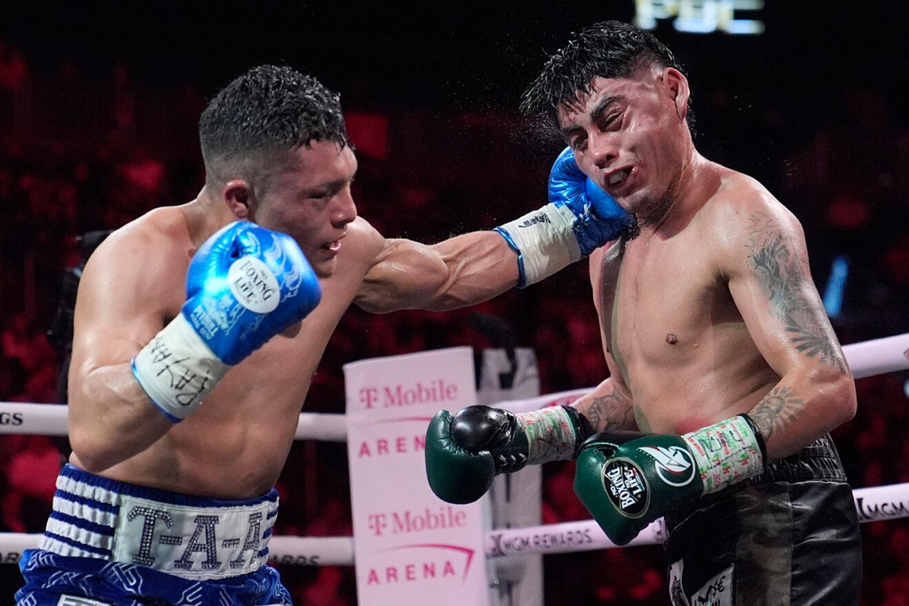 This is what Pitbull Cruz's face looked like after fighting Angel ...