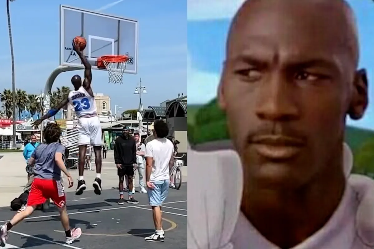Michael Jordan lookalike appears on a street court and confuses ...