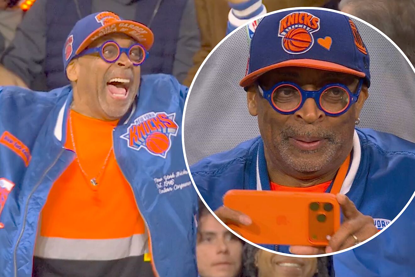 Spike Lee steals the show as he savors the New York Knicks' first title ...