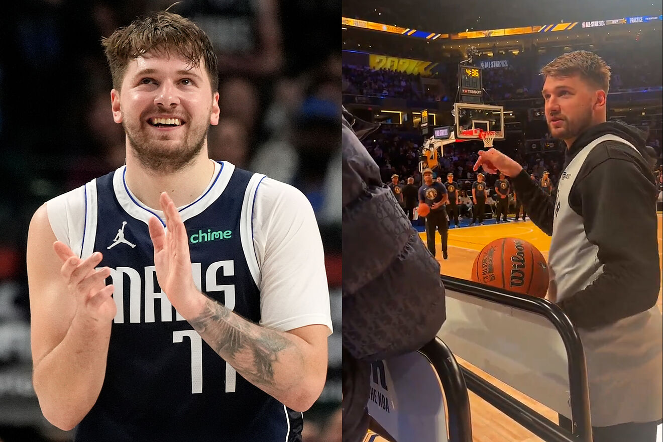 Luka Doncic's makes insane bounce shot and puts Steph Curry's shooting ...