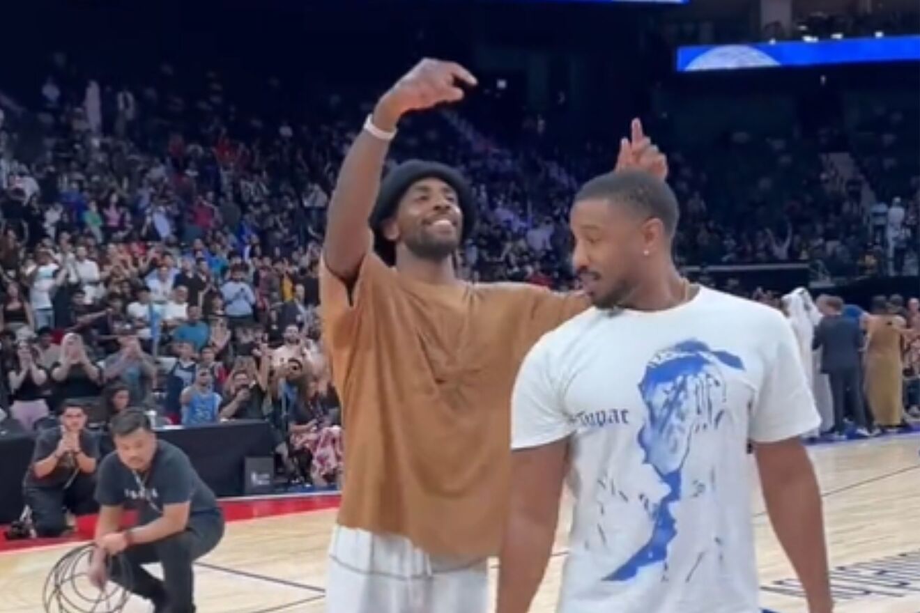 Kyrie Irving loses shooting competition to actor Michael B. Jordan in ...