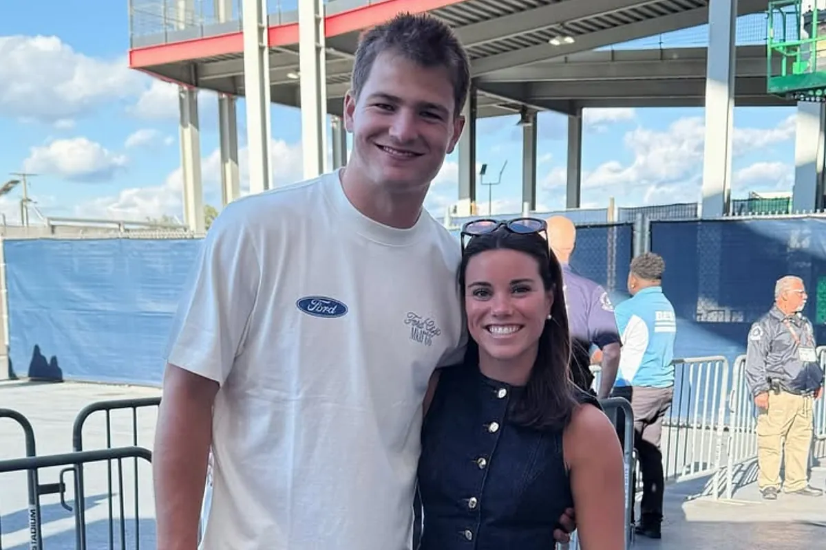 Drake Maye praised his wife Anne Michael's competitive skills: "She'll ...