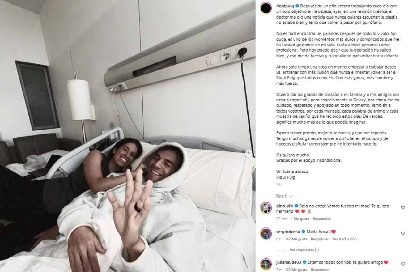 Riqui Puig returns to the operating room for cruciate ligament injury ...