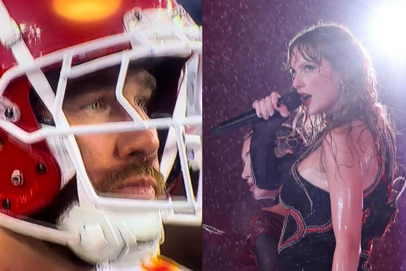 Travis Kelce spotted with huge 'hickey' on neck... Was Taylor Swift ...