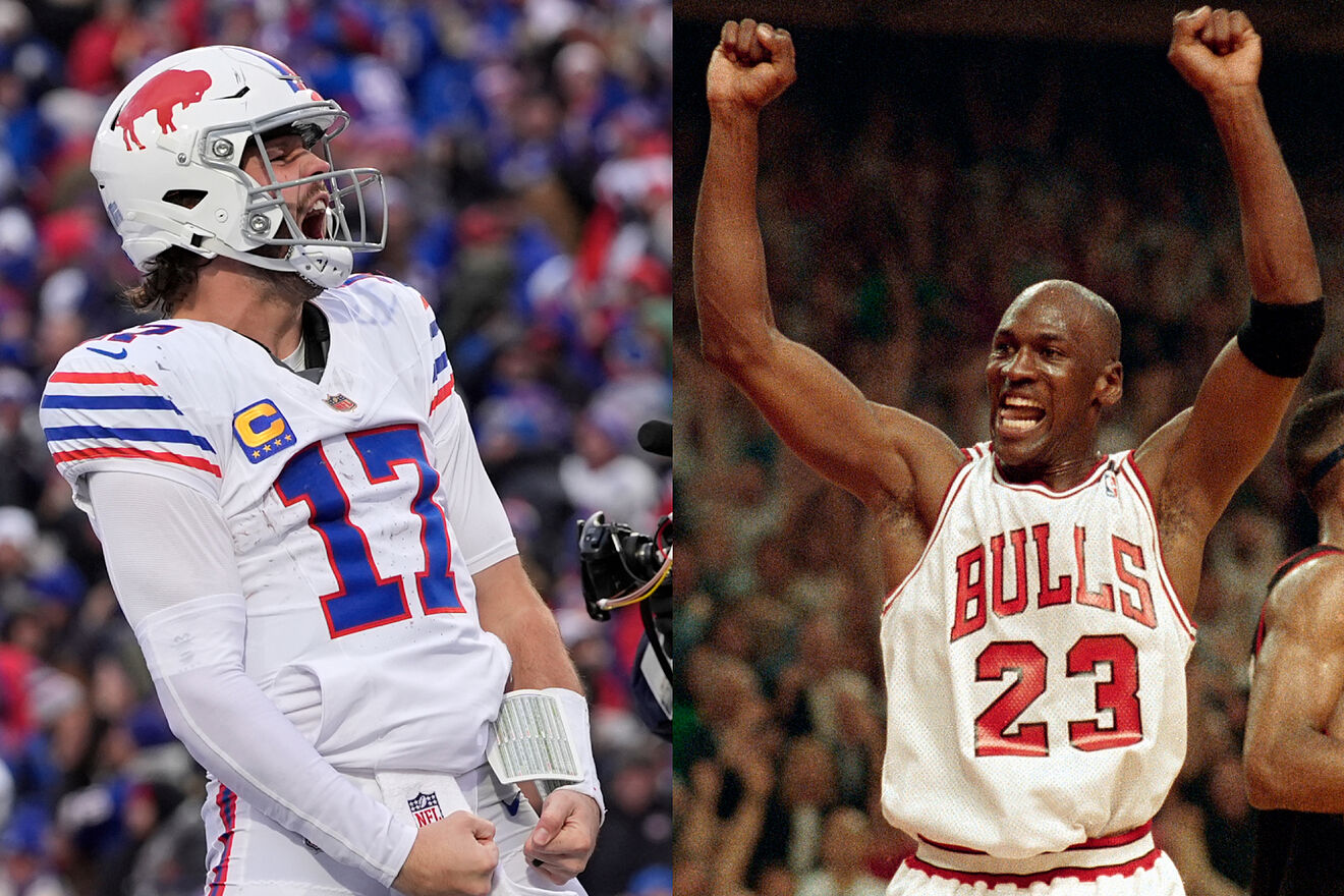 Josh Allen was compared to "Michael Jordan in the Bulls' second three ...