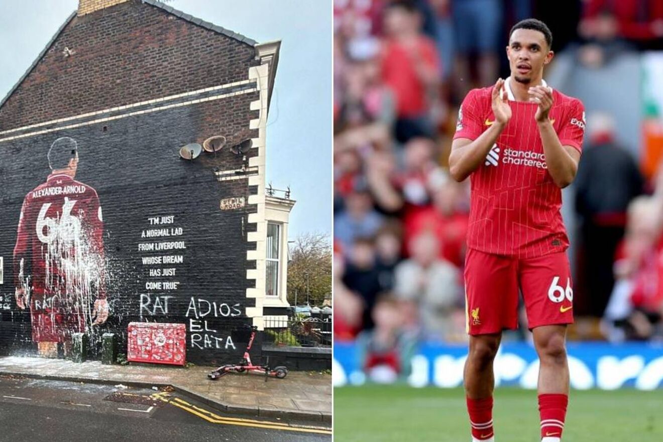 Mural of Real Madrid player Trent Alexander-Arnold vandalized in ...