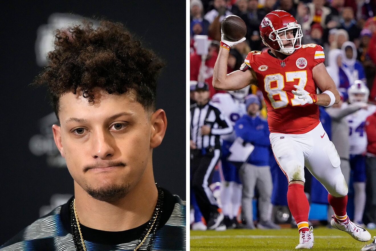 Patrick Mahomes displays rare fit of anger after refs ruin Travis Kelce ...