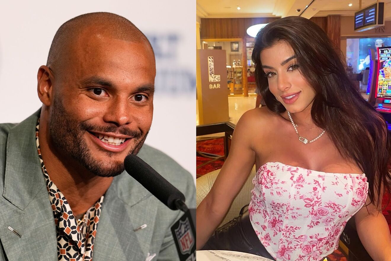 Dak Prescott fiancée Sarah Jane Ramos lets herself get carried away in ...