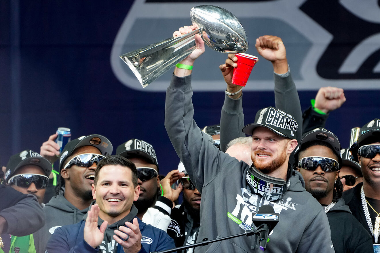 Millions rain down on Sam Darnold and Cooper Kupp after winning the ...