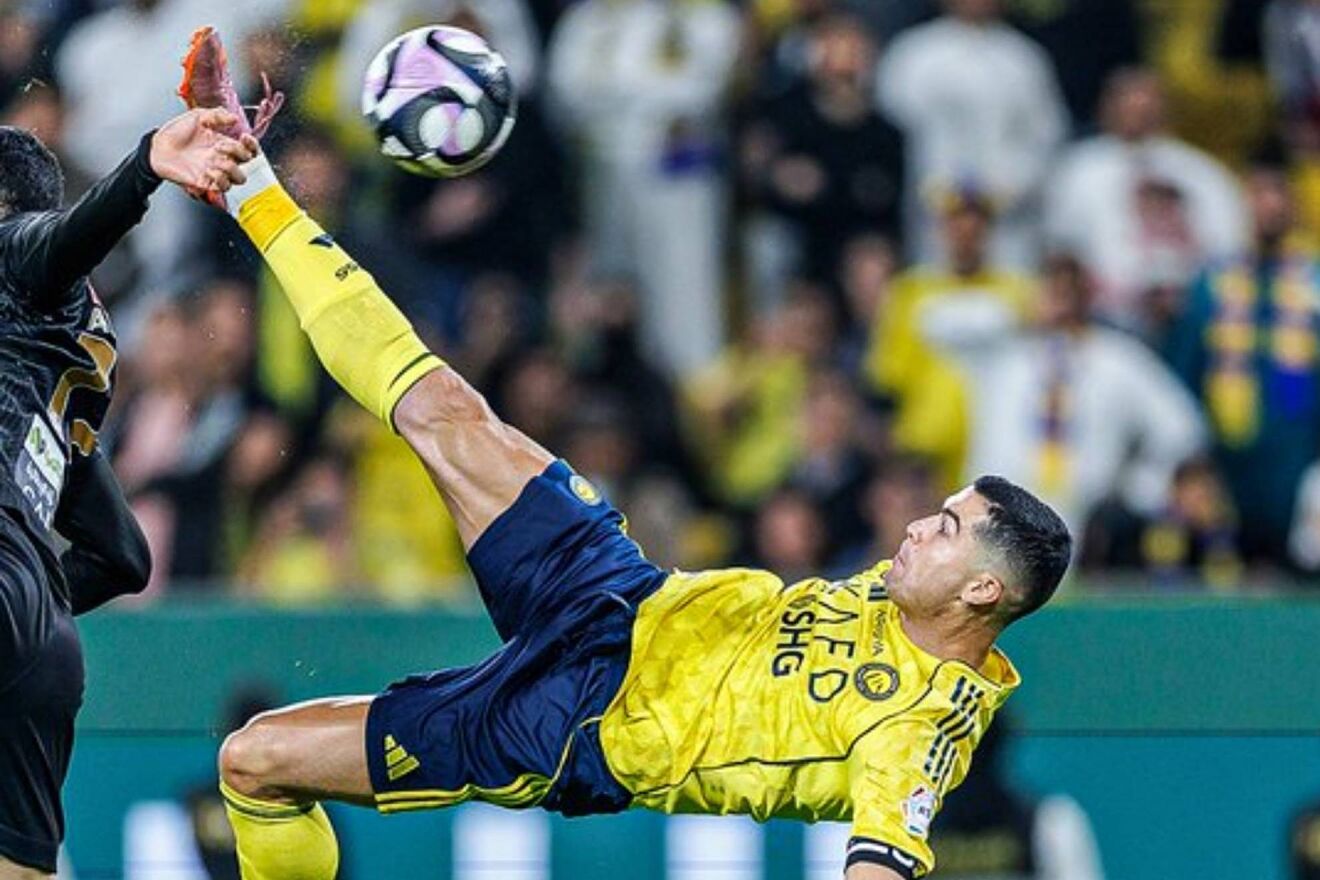 Cristiano Ronaldo scores stunning bicycle kick in Al Nassr thrashing | Marca