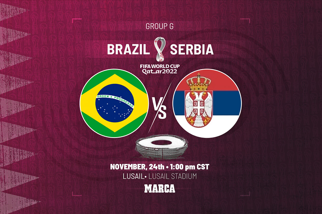 World Cup 2022: Brazil - Serbia: Game time and where to watch the 2022 ...