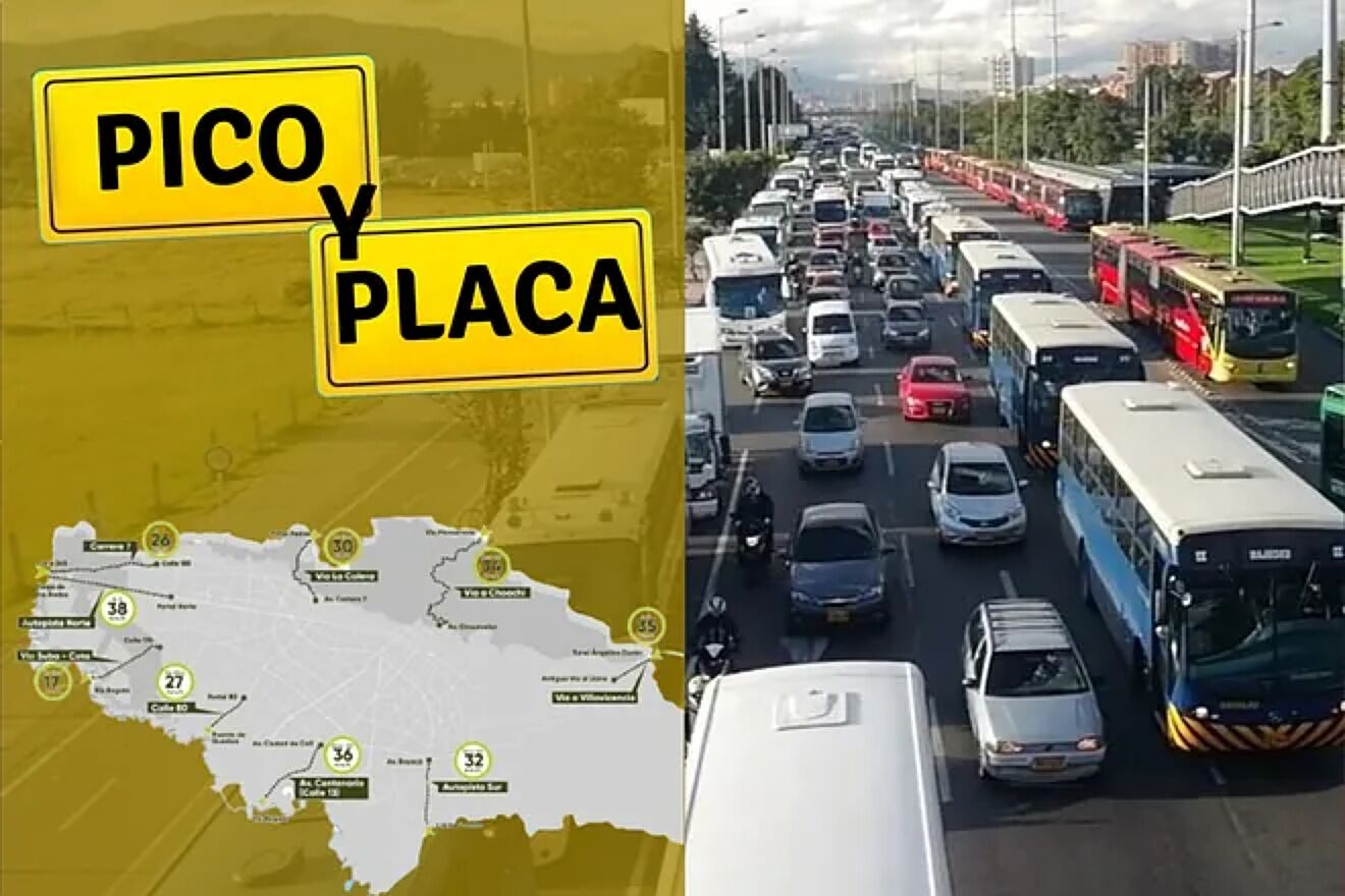 Pico y Placa regional en Bogotá, lunes 17 de noviembre: horarios, restricciones y vías Plan ...