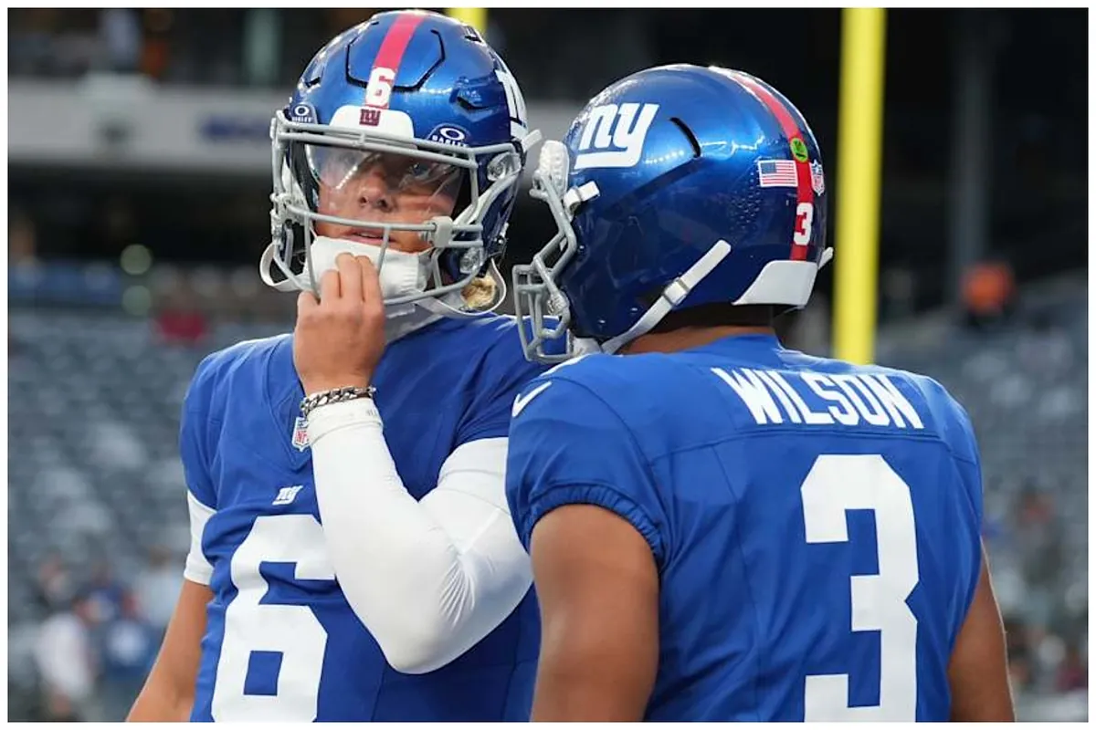 Russell Wilson's guidance helps Jaxson Dart avoid early struggles with ...