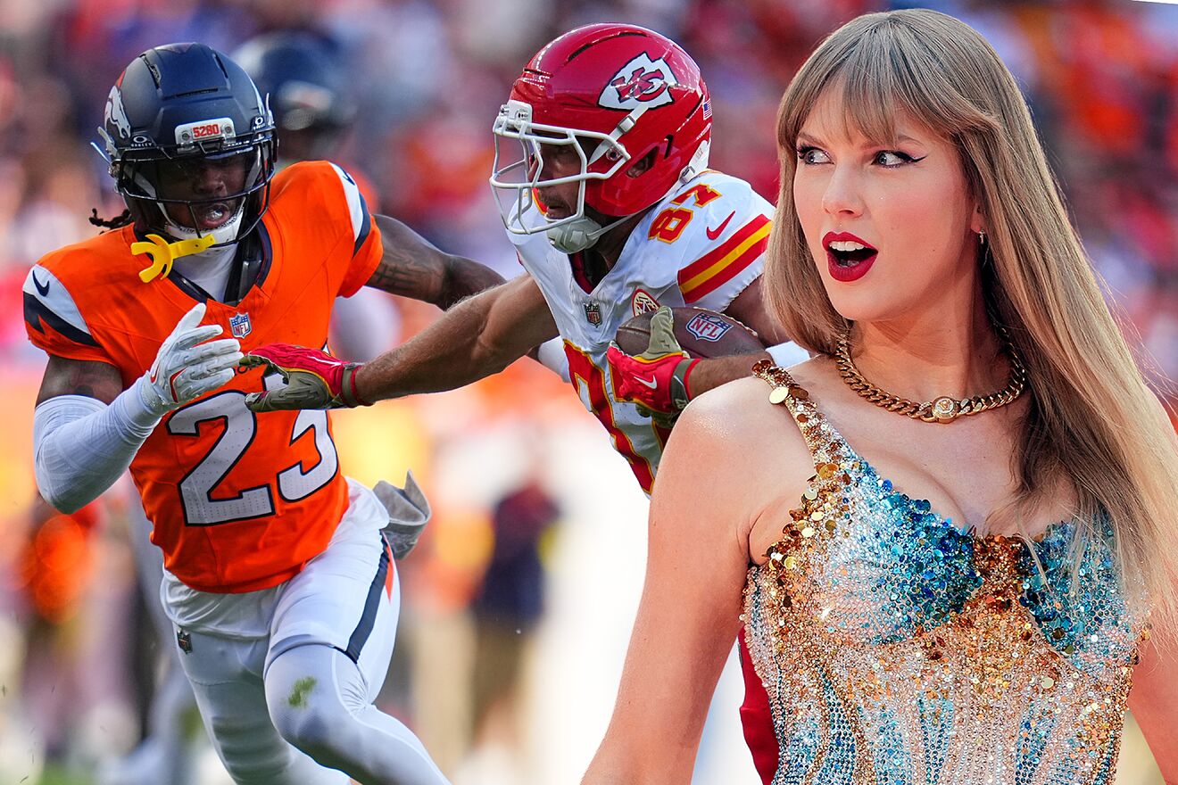 Taylor Swift and Travis Kelce mocked by Broncos player after the Chiefs ...