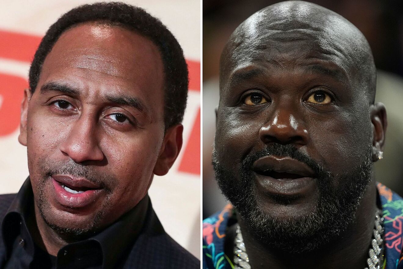 Stephen A. Smith mocked by Shaquille O'Neal with a 'no hairline safe ...