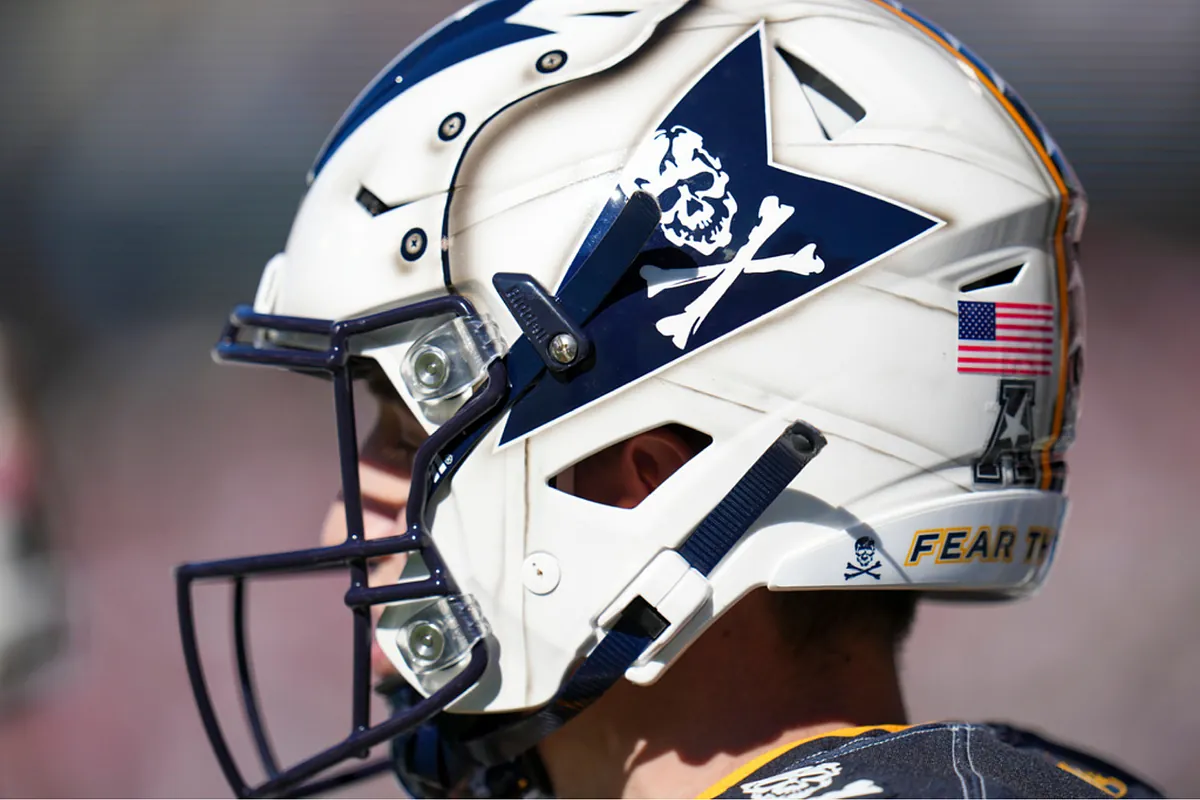 The small but striking detail the Navy will showcase on its helmets ...
