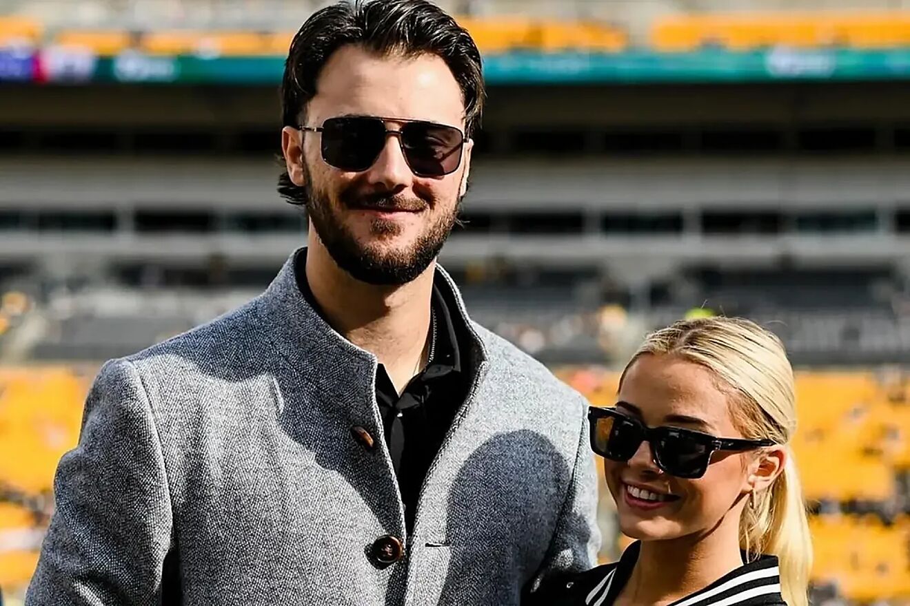 Paul Skenes' girlfriend, Olivia Dunne, celebrates as Caleb Ferguson's ...
