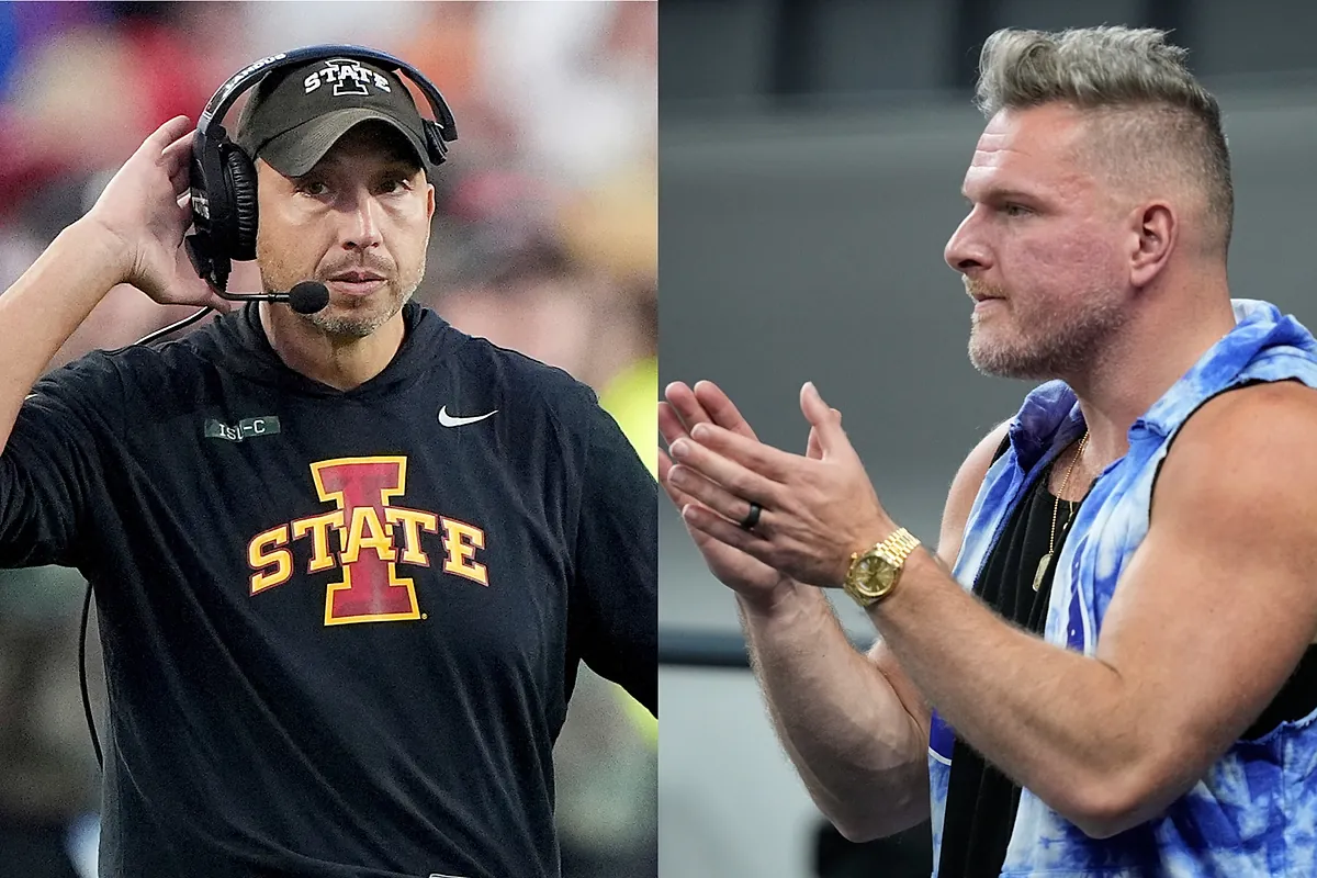 Pat McAfee is fired up as he delivers a powerful message to the Iowa ...