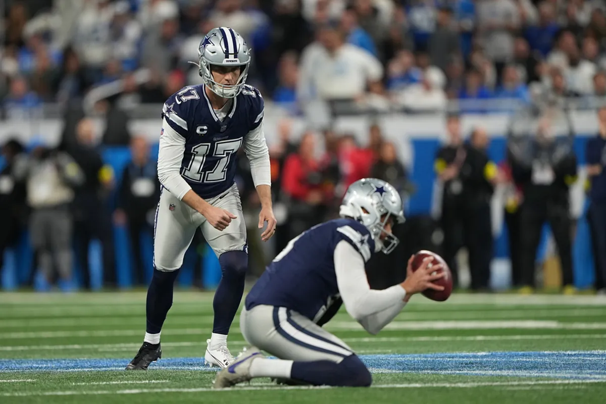 Brandon Aubrey rewrites NFL record book: Cowboys' kicker turns midfield ...