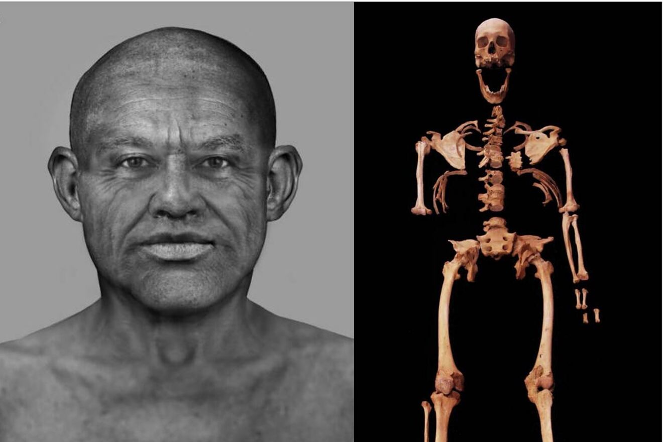 DNA extracted from the skeleton of a person who lived in ancient Egypt ...
