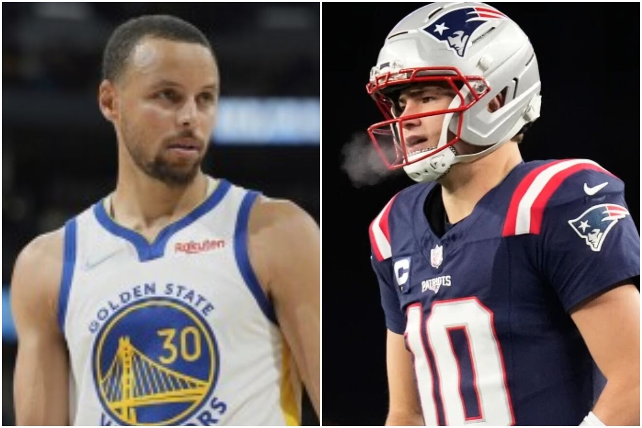 An old picture of Stephen Curry with a young Drake Maye resurfaces and ...
