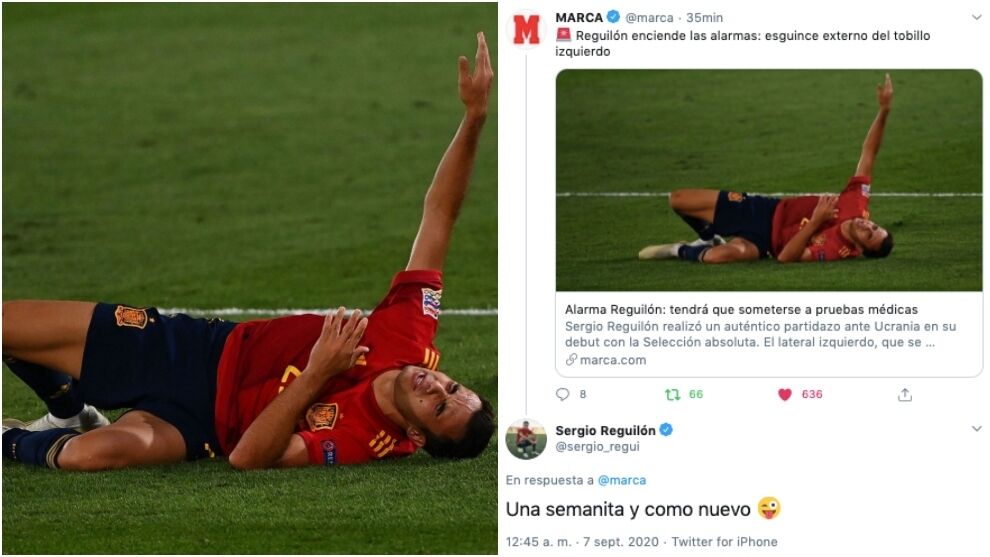Real Madrid: Reguilon provides injury update by replying to MARCA's ...