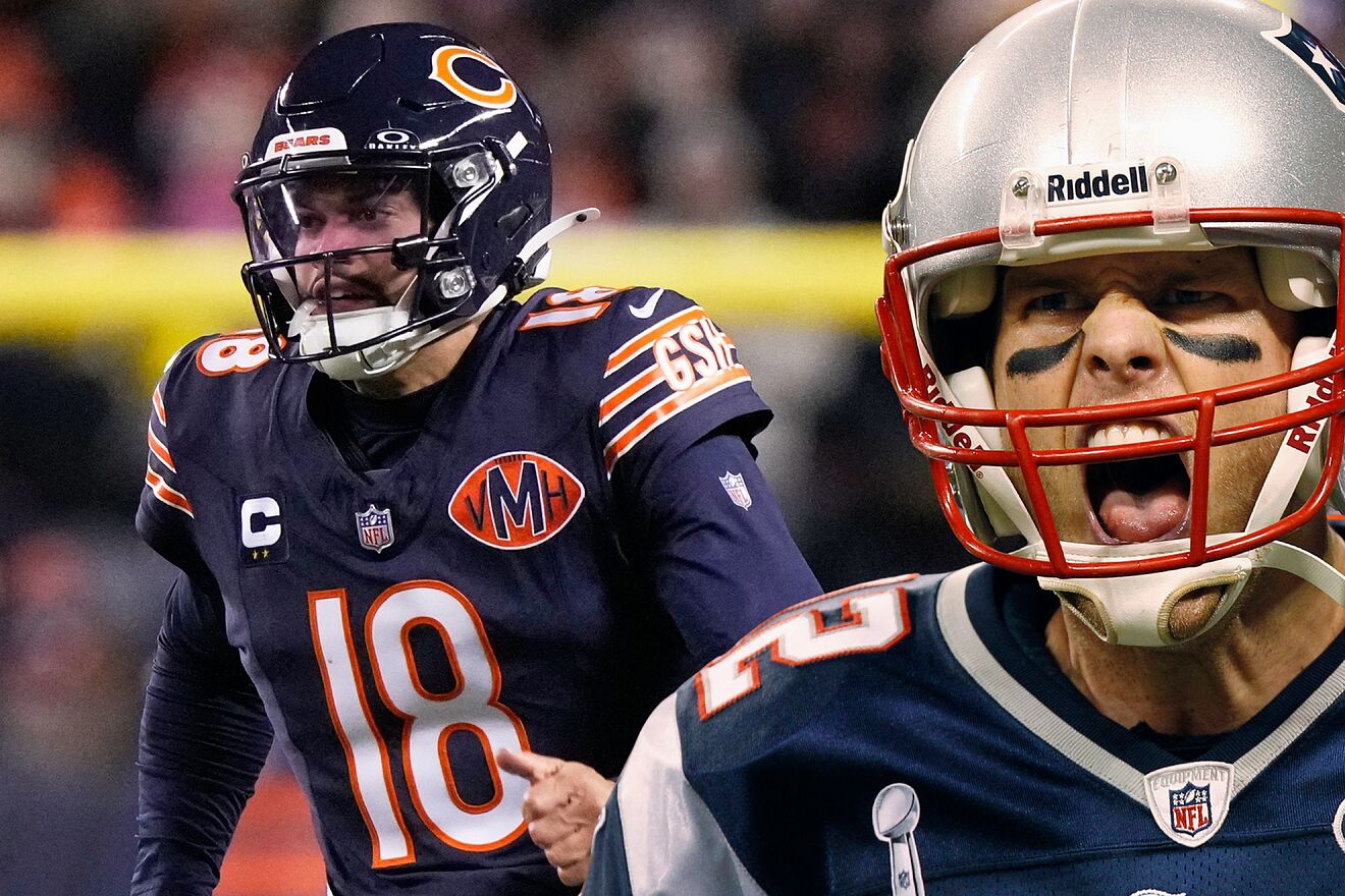 Tom Brady and Caleb Williams exchange words after Bears' dramatic win ...