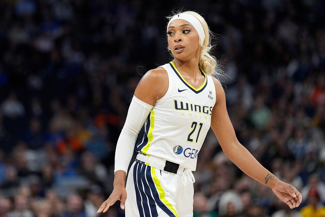 Security called on WNBA star DiJonai Carrington after heated referee ...