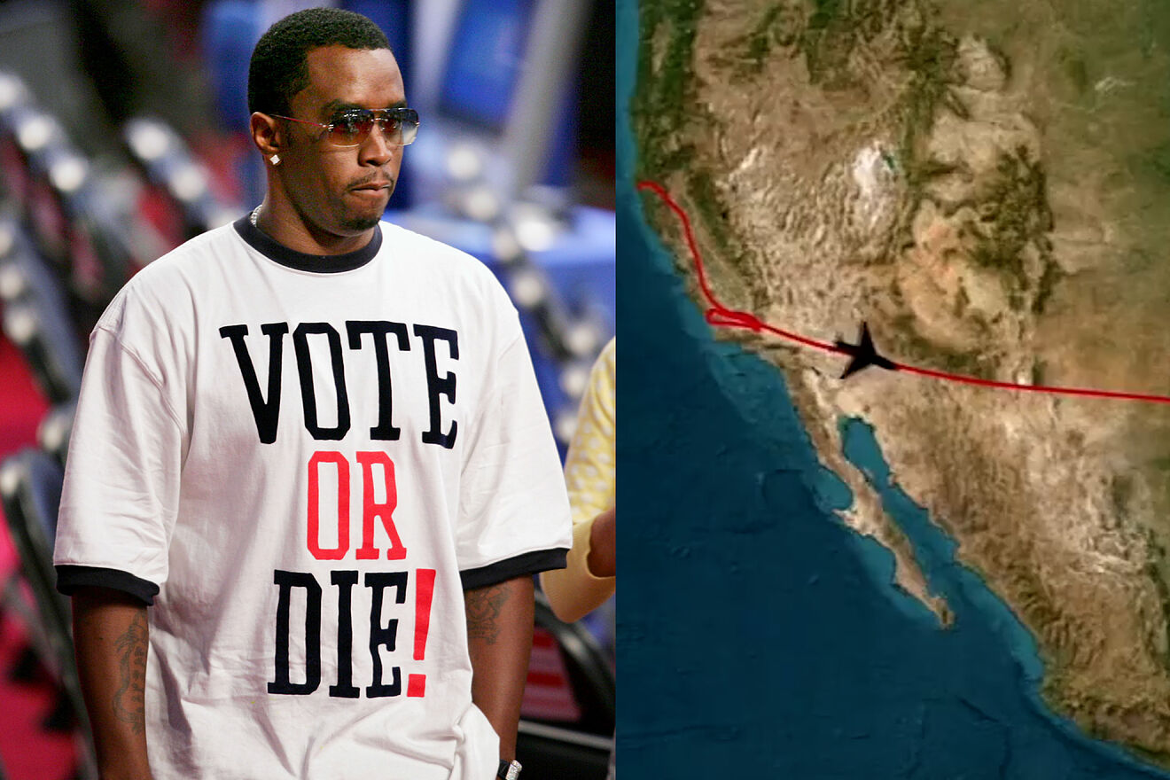 P Diddy's private jet animation tracks its trajectory from the US to ...
