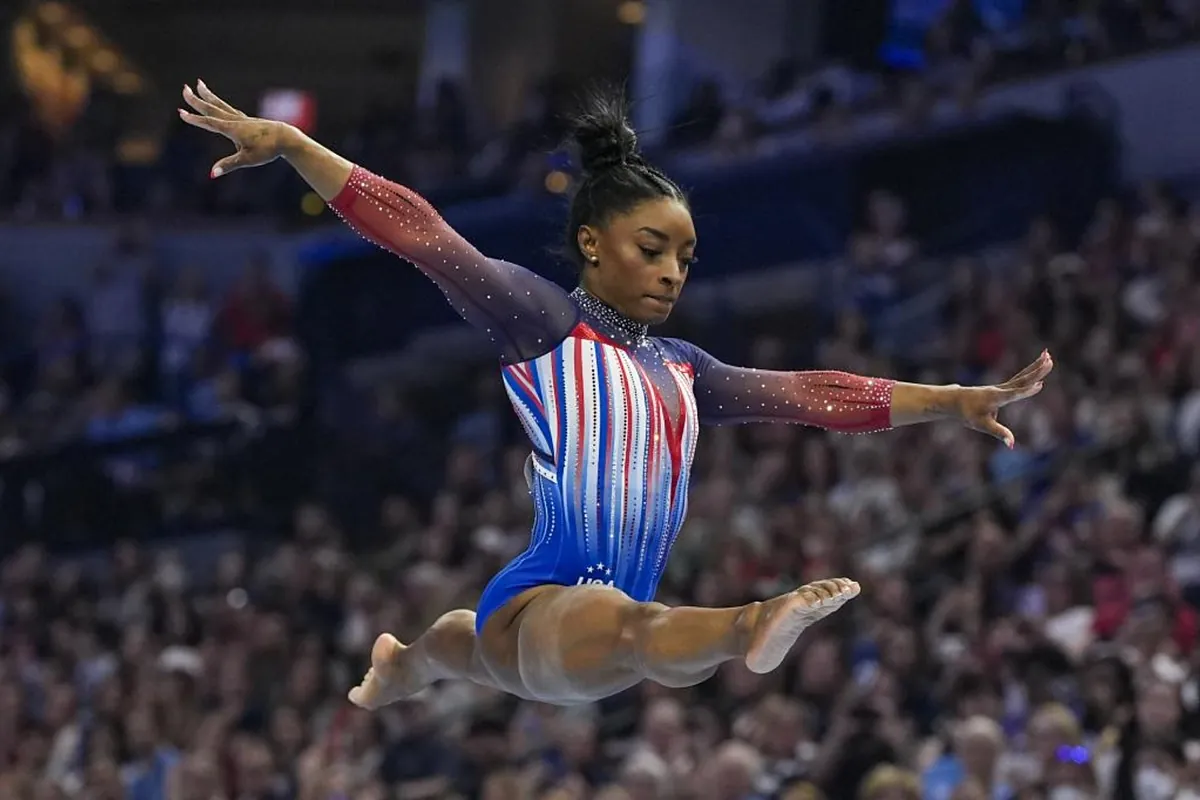 Simone Biles shows off the new sport she is practicing, which has ...