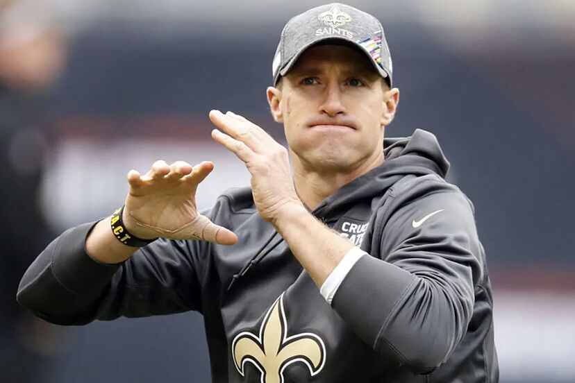 drew brees throwing arm