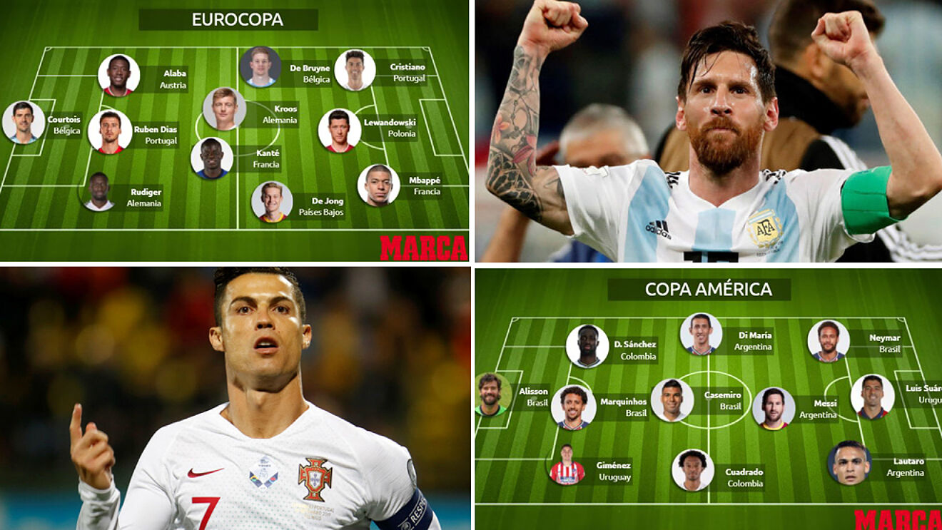 Euro 2020 | Copa America: European Championship vs Copa America best XI ...