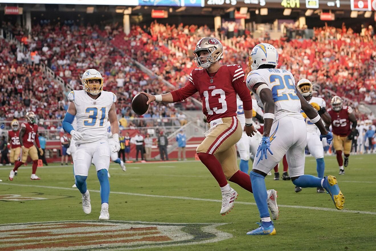 Brock Purdy proves his worth as 49ers QB with rushing TD after Trey ...
