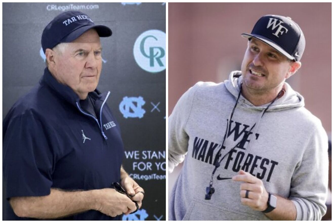 Bill Belichick's gesture toward Jake Dickert after UNC's loss that fans ...