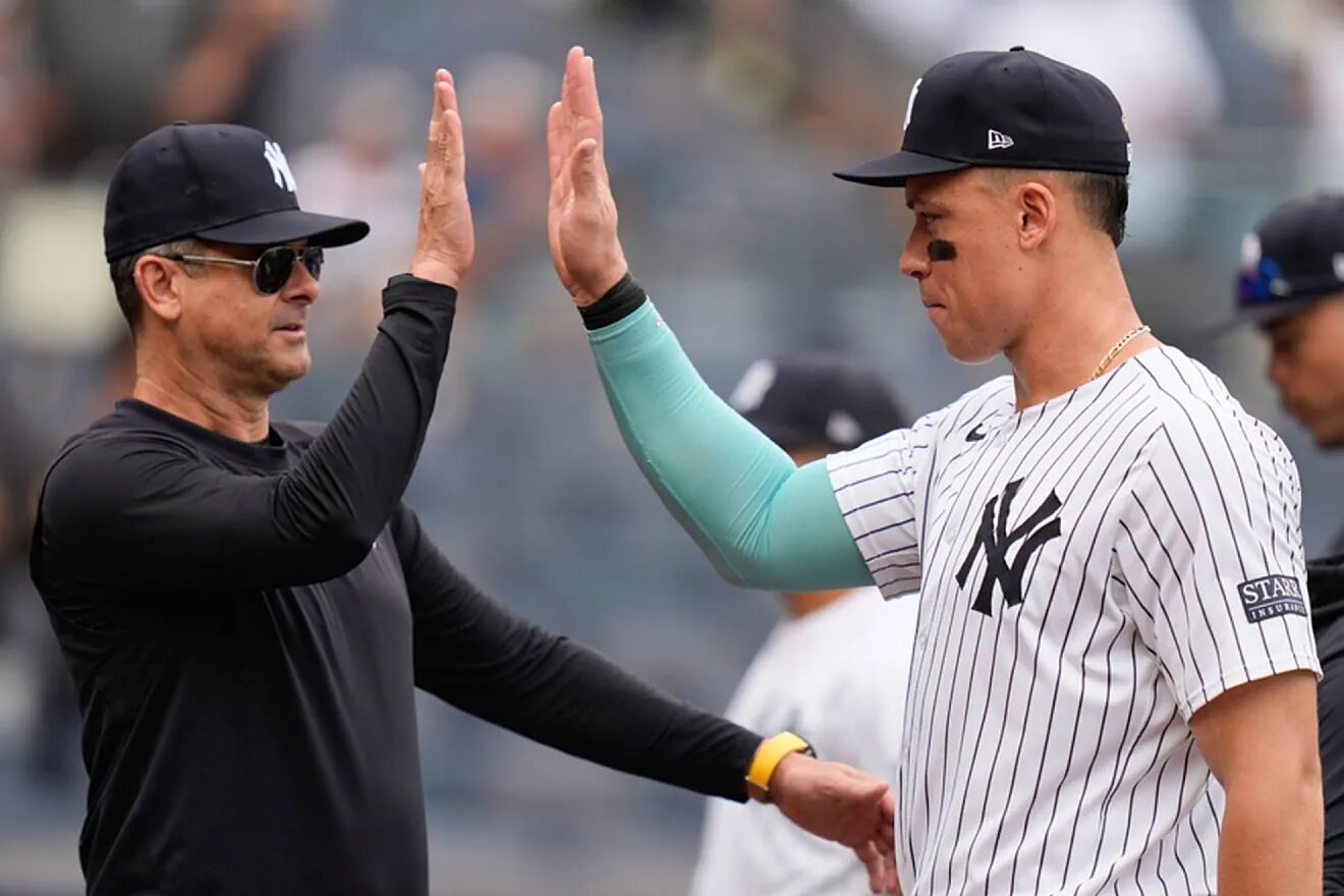 On a tragic Saturday for the New York Yankees, Aaron Boone gives a positive announcement | Marca