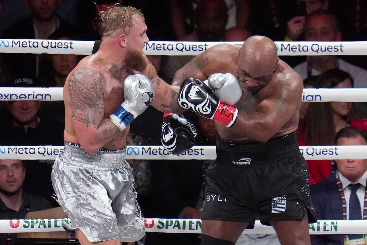 The "best punch" of the Mike Tyson vs. Jake Paul fight was thrown by a ...