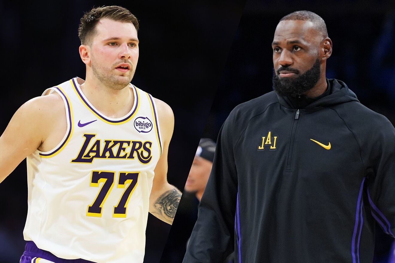 Luka Doncic boldly avoids LeBron James' ritual to keep his look intact during Lakers pre game ...
