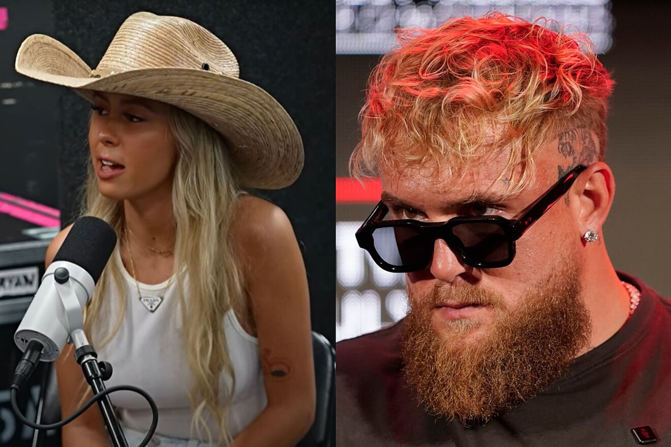 Hawk Tuah girl faces awkward advances from Jake Paul's friend at Paul ...
