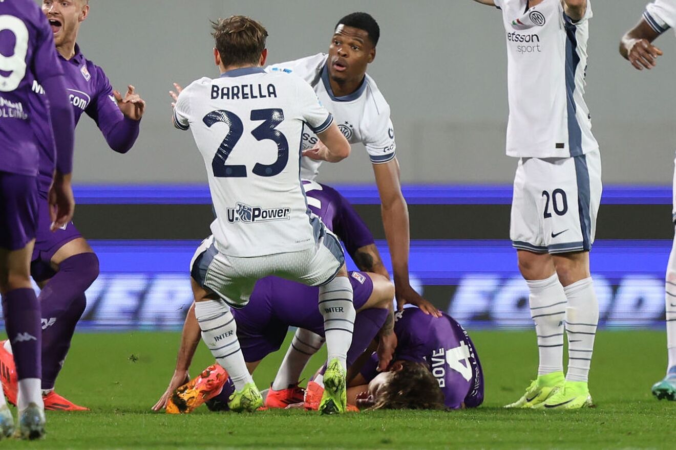 Serie A: Shock in Italy: Fiorentina's Bove collapses in match against ...