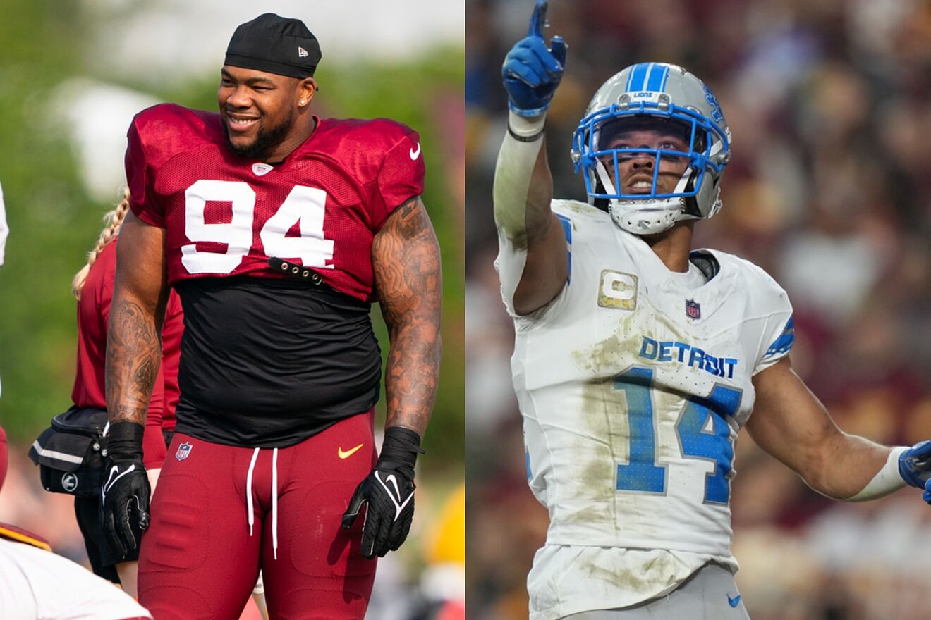 Daron Payne's punch on Amon-Ra St. Brown steals spotlight as President ...